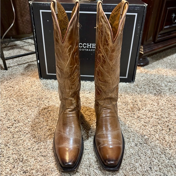 Lucchese | Shoes | Lucchese Womens Patsy Tan Western Boots | Poshmark